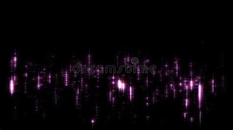 Abstract Loop Animation Purple Digital Particles Flow Up Stock Video