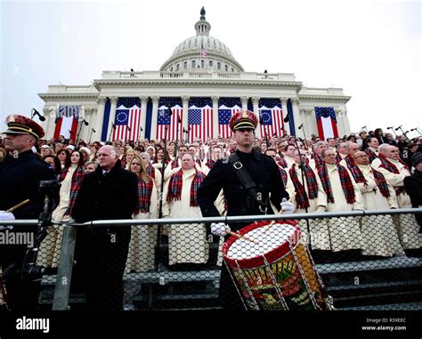Mormon Tabernacle Choir At The Inaugural Ceremony As Donald Trump Takes