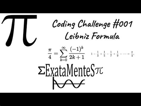Coding Challenge 001 Fórmula de Leibniz para o Cálculo de Pi YouTube