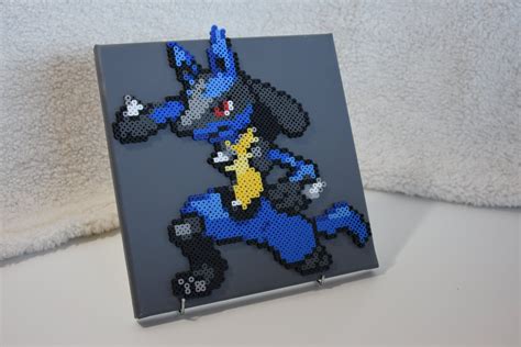 Lucario Perler Bead Canvas Etsy