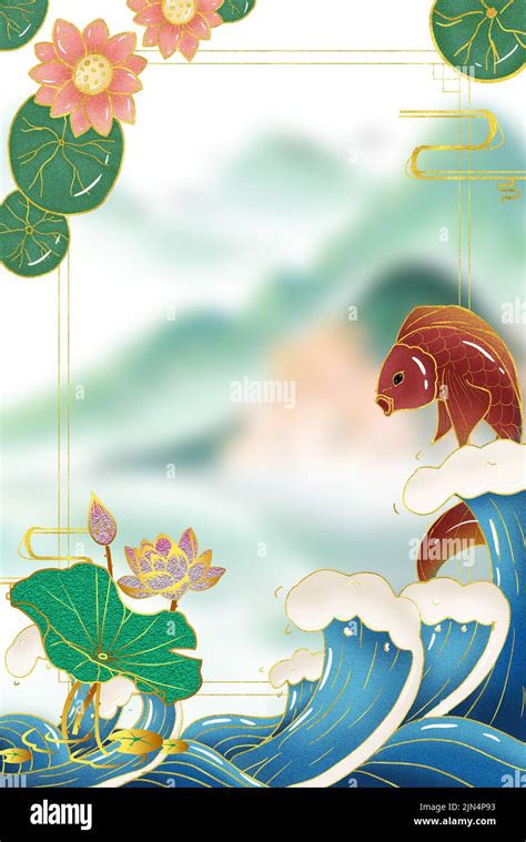 Chinese Classical Landscape Architecture Landscape Illustration