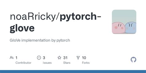 Github Noarrickypytorch Glove Glove Implementation By Pytorch