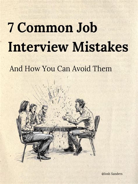 7 common job interview mistakes and how you can avoid them pdf
