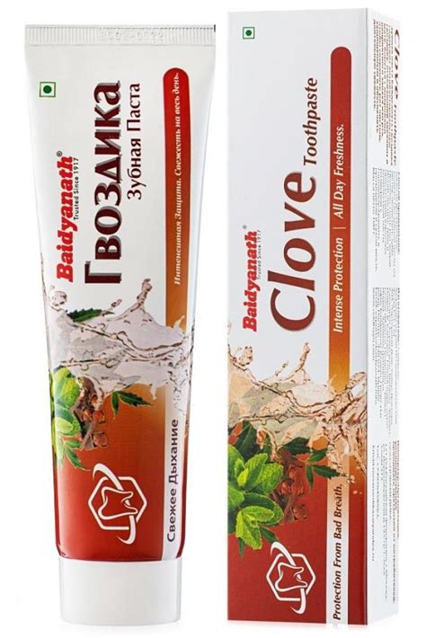 Зубная паста Гвоздика (Clove Toothpaste) Baidyanath, 100 г - купить в ...