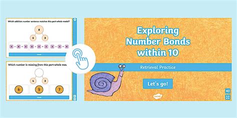 👉 Retrieval Practice Exploring Number Bonds Within 10 Maths