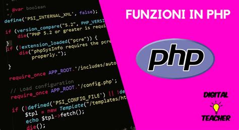 Principali Funzioni In Php Digital Teacher
