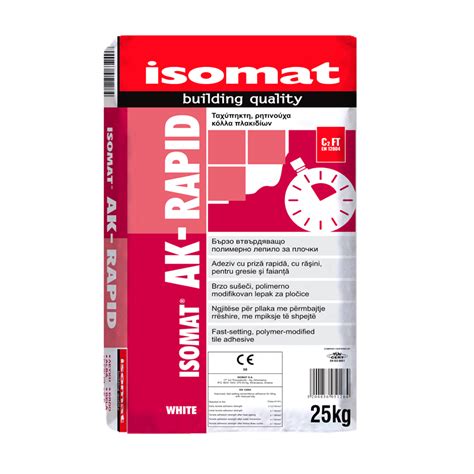 Isomat Ak Rapid Rapid Set Polymer Modified C Ft Tile Adhesive Grey Kg Buy Do Not Use Tile