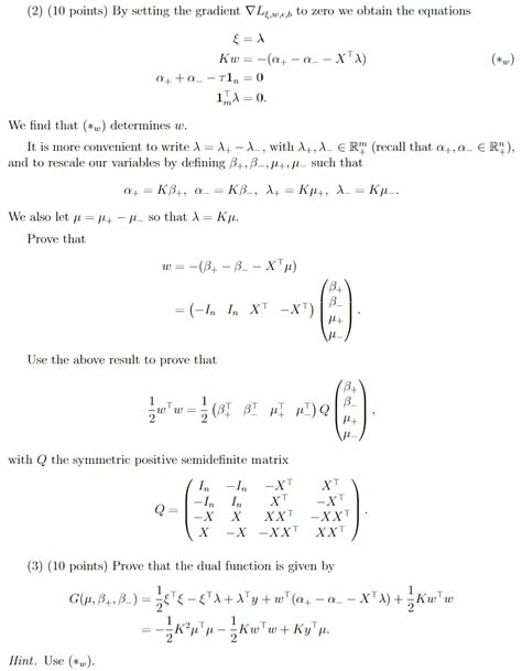 Recall That Elastic Net Regression Is The Following Chegg Com