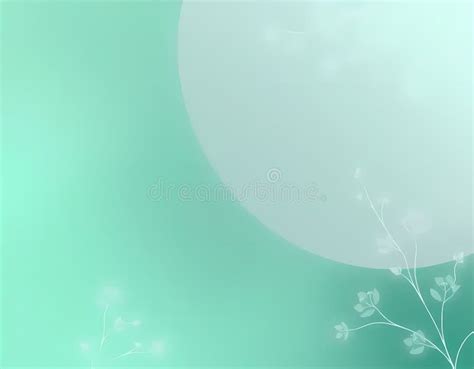 Abstract Gradient Background With Faint Floral Motif In Cool Tones Of