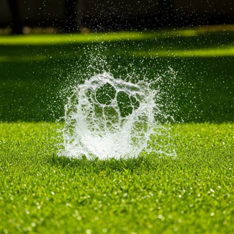 Water Splash On Lush Green Grass Stock Illustration Illustration Of Ecological Pure 381201875