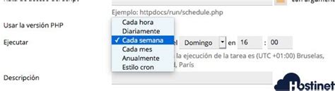 cómo crear un cron o tarea programada en plesk
