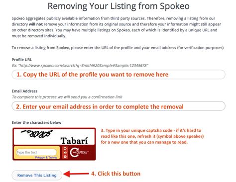 Remove Information From The Inernet