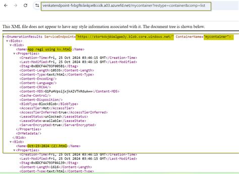How To Display All Azure Blobs With The Attached Azure Front Door