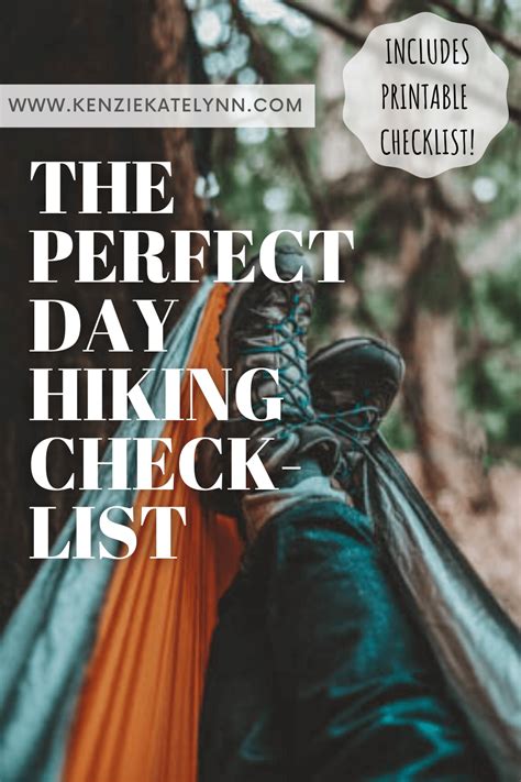 Day Hiking Checklist Summer Edition Artofit