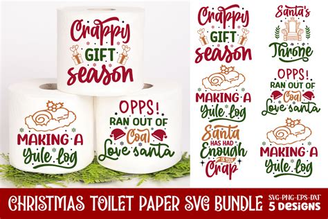 Christmas Toilet Paper Svg Bundle Graphic By Craftart · Creative Fabrica