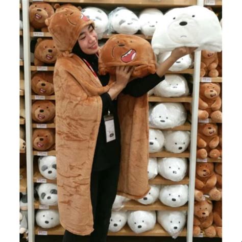 Jual Miniso Blanket We Bare Bears Shopee Indonesia
