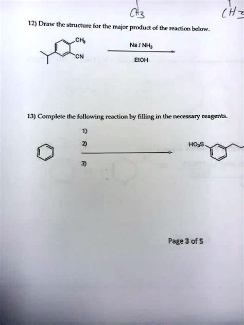 SOLVED: ' Draw the structure for the major product of the reaction below. Complete the following ...