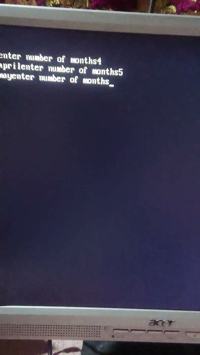 How To Create Turbo C Months Table Cprogramming Coding
