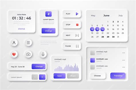 Premium Vector Gradient Uiux Elements