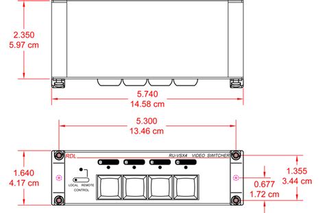 Rdl Ru Vsx4 4x1 Vertical Interval Video Switcher Bnc Looping Inputs Goknight