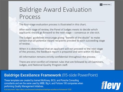 PPT Baldrige Excellence Framework Slide PPT PowerPoint Presentation PPTX Flevy
