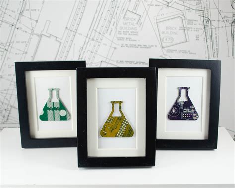 Mini Erlenmeyer Flask Framed Art Because Science