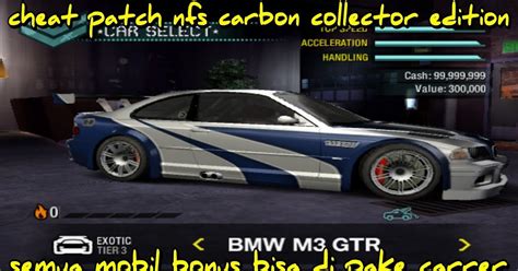 CHEAT PNACH NEED FOR SPEED CARBON COLLECTOR EDITION AKSES SEMUA HIDDEN