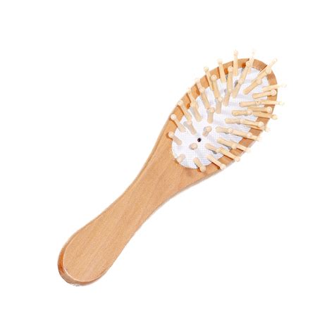 Purse Travel Sized Wooden Hair Brush Natural Bath And Body Shop