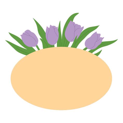 Design Png E Svg De Design Em Forma De Tulipa Roxa Para Camisetas