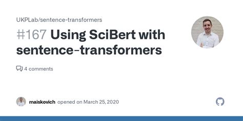 Using Scibert With Sentence Transformers · Issue 167 · Ukplabsentence
