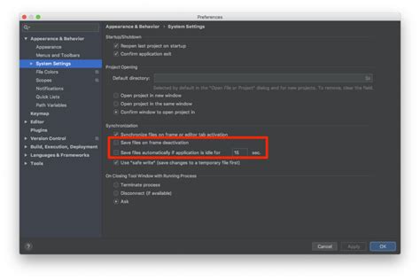 Intellij Ideaの自動保存機能を無効化する方法 Reasonable Code