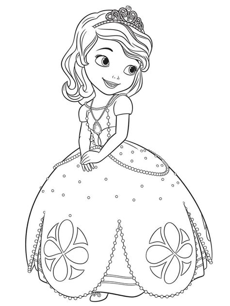 Cute Princess Sofia Coloring Page Download Print Or Color Online For