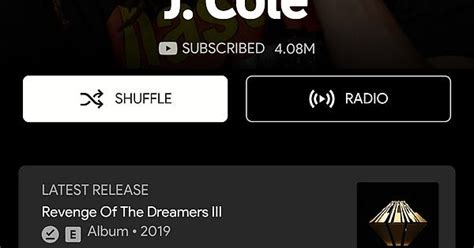 Updated Youtube Music Artist Page Album On Imgur