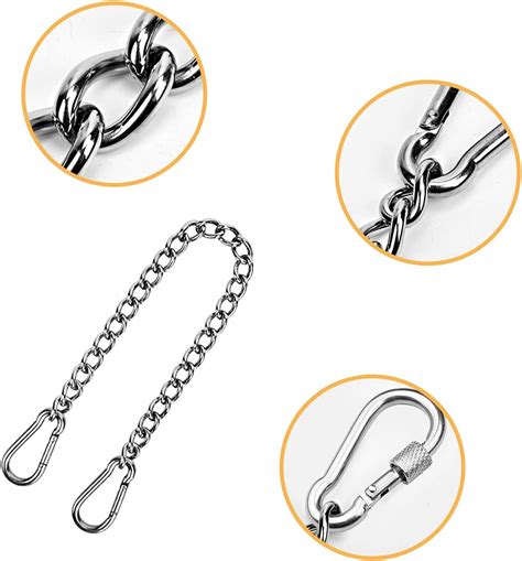 Sinzau Hanging Chair Chain Stainless Steel Hanging Chair Chain With 2