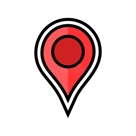 red pointer map location isometric icon vector illustration stock vector illustration of