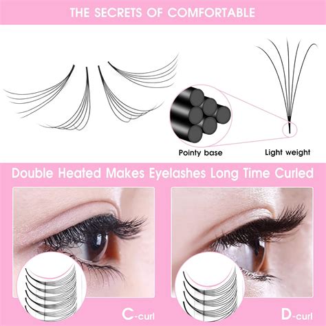 Pre Made Fan Eyelash Extensions 6d C 007 8 15 Pointy Base Premade Fans