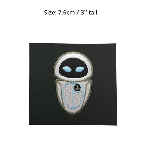 Wall E Eve Robot Embroidered Patch — Little Patch Co