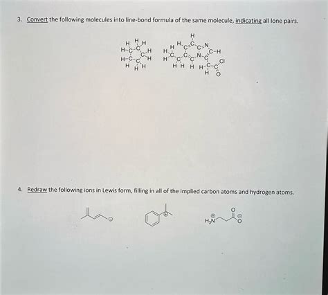 Answered 3 Convert The Following Molecules Into Bartleby