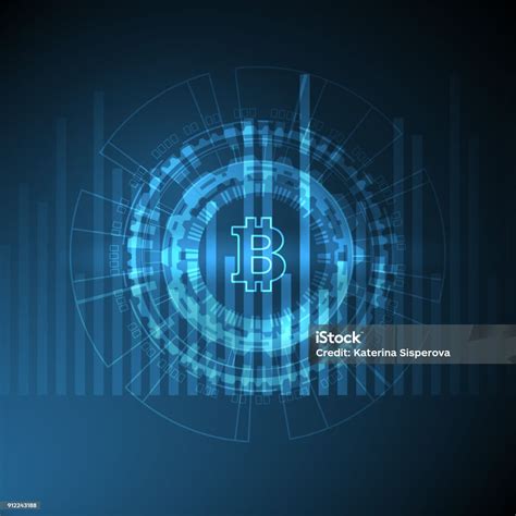 Bitcoin 기호 블루 추상적인 벡터 Cryptocurrency 테마 그림 주식 시장 데이터에 대한 스톡 벡터 아트 및 기타 이미지 주식 시장 데이터 증권 시장과