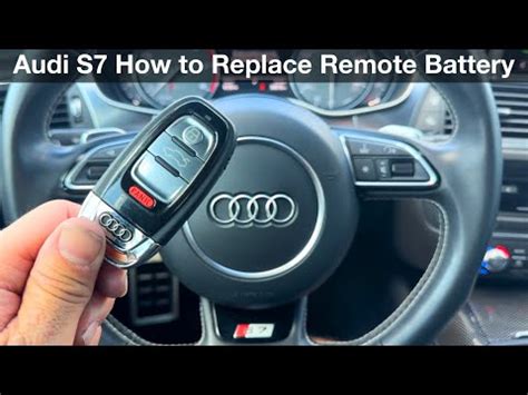 Cómo cambiar la batería del control remoto de la llave del Audi A Audi A MK