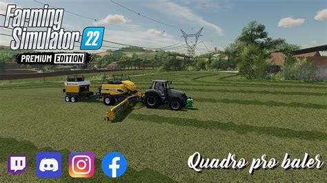 Farming Simulator 22 Land Of Italy 19 Quadro Pro Baler Youtube