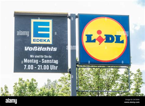 Edeka Supermarket And Lidl Supermarket Hi Res Stock Photography And