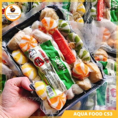 Viên Thả Lẩu Thập Cẩm Set Combo Viên Mix Thả Lẩu Green Sky Dùng Nhúng