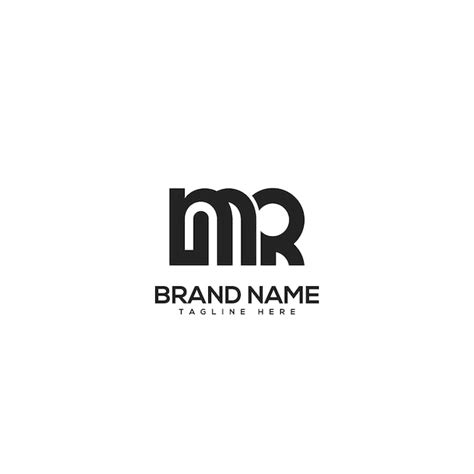 Premium Vector Abstract Monogram Letter MR RM Logo Design Template