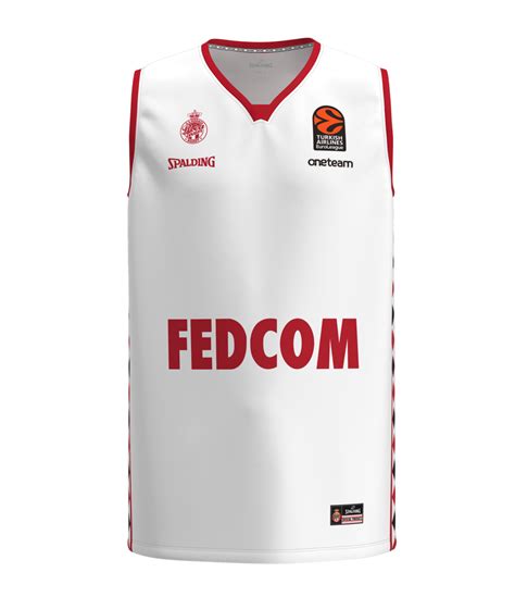 Maillot Noir Euroleague Monaco Euroteams Basketball