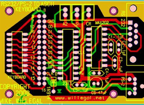 Ascii To Ps2 Keyboard Adapter Suitable For Apple And Apple Ii