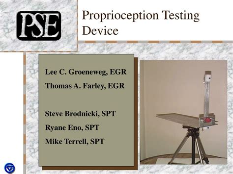 Ppt Proprioception Testing Device Powerpoint Presentation Free
