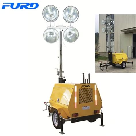 5kw Diesel Generator Light Tower With 9m Elevating Height High Quality 5kw Diesel Generator