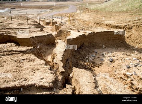 Soil Erosion From Spring Water Runoff Nevada Stock Photo Alamy