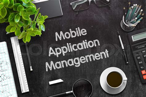 Mobile Application Management Concept 3d Render Stock Image Colourbox